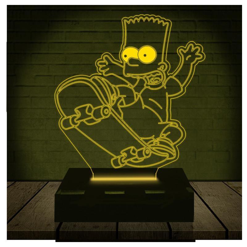 Luminária Led 3D Simpsons Homer 16 Cores e Controle 1 - 3D Fantasy ...
