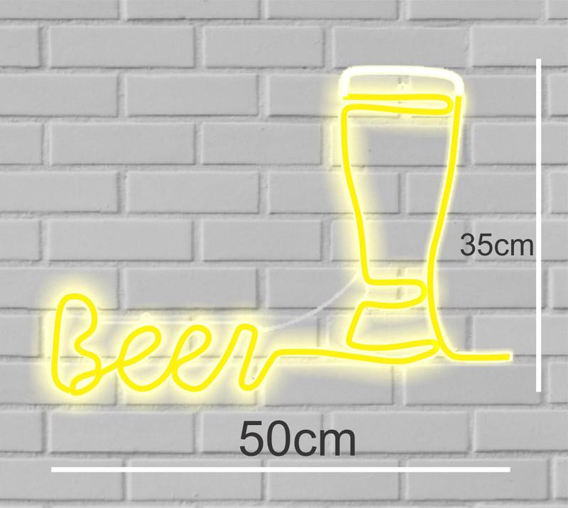 Luminária Led neon - Bar -Beer - com 3 efeitos de luz - Alpha7 neon ...
