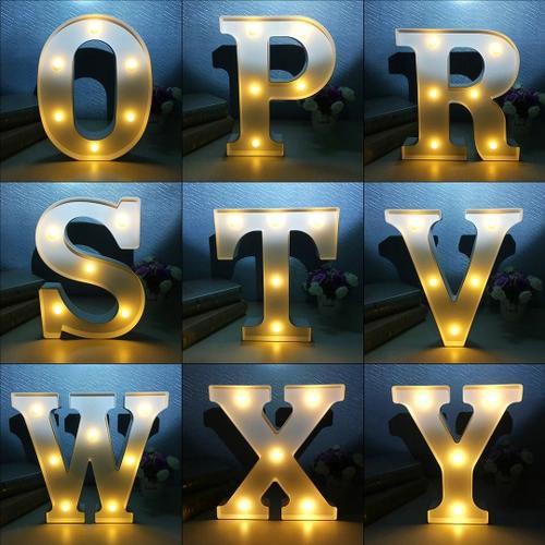 Luminária Letras De Led Luminosa Letreiro Branca Luz Festa - Global ...