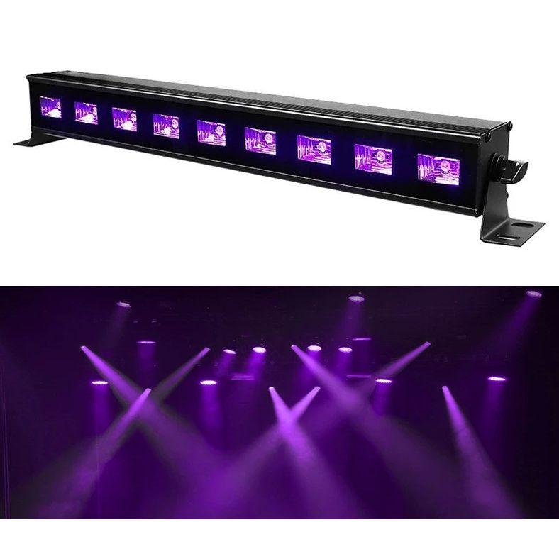 Luminária Negra Ultravioleta Para Discoteca 36w 9 LEDs Blacklight ...