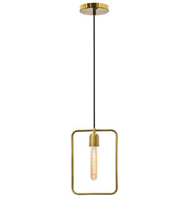 Luminaria Pendente Lira Retangular P/Lâmp Retro Vintage E27 - Caisma ...