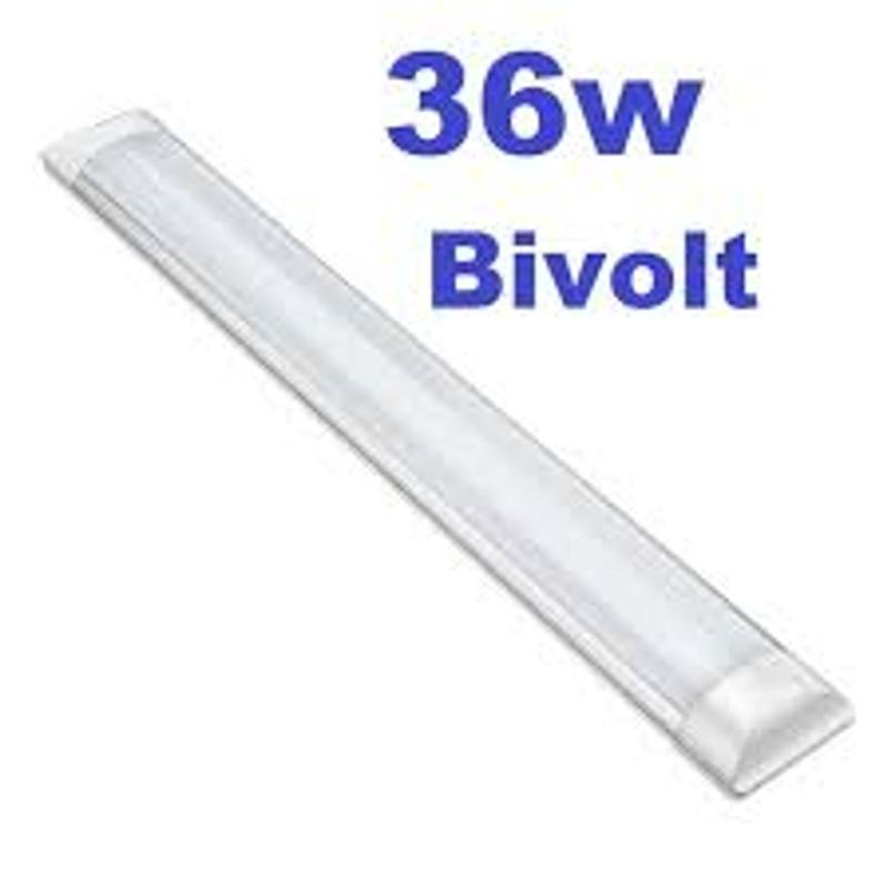 Luminaria super slim led 36w bivolt 2700 lumens 6500k nitrolux ...