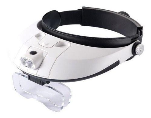 Lupa De Cabeça 2 Super Leds Profissional 5 Lentes De Aumento ...