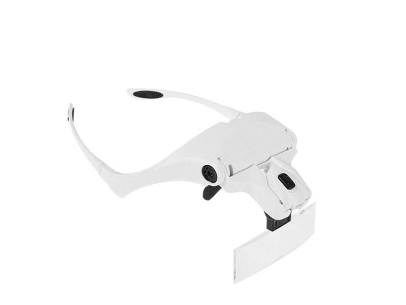 Lupa De Pala De Cabeça Duo Com Led 5 Lentes Importada - Preven - Lupa ...