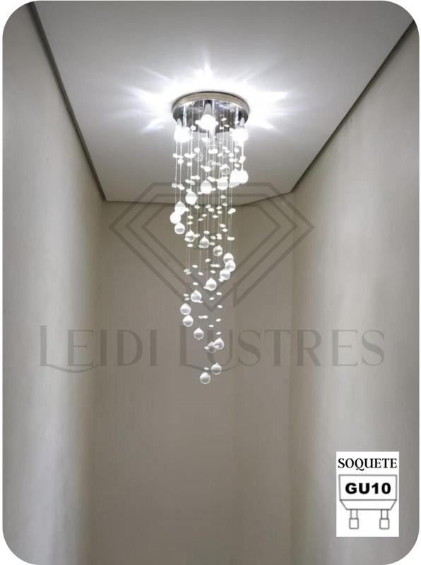Lustre Cristal Legítimo com Alto Brilho para de Sala de Jantar - Leidi ...