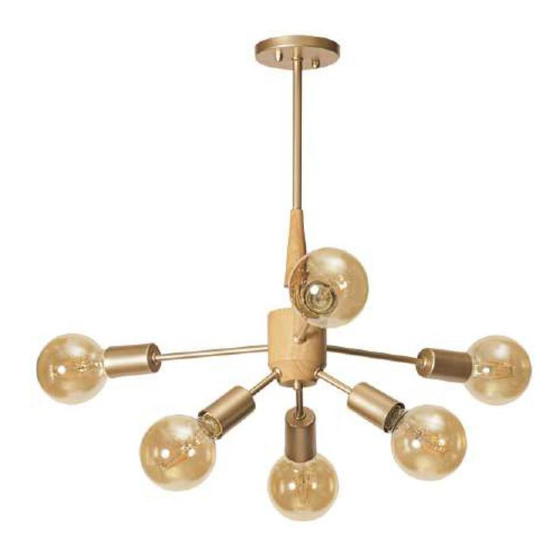 Lustre Importado Ana Julia Rustico 6L - Madelustre - Lustre - Magazine ...