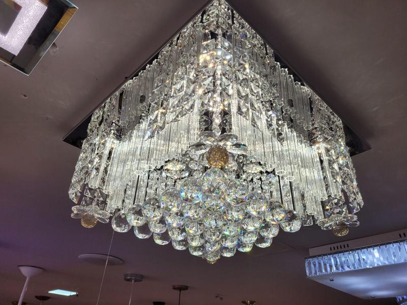 Lustre LED 36W Vidro e Cristal 3 cores em 1 LTX-001 Nitrolux - Lustre - Magazine Luiza