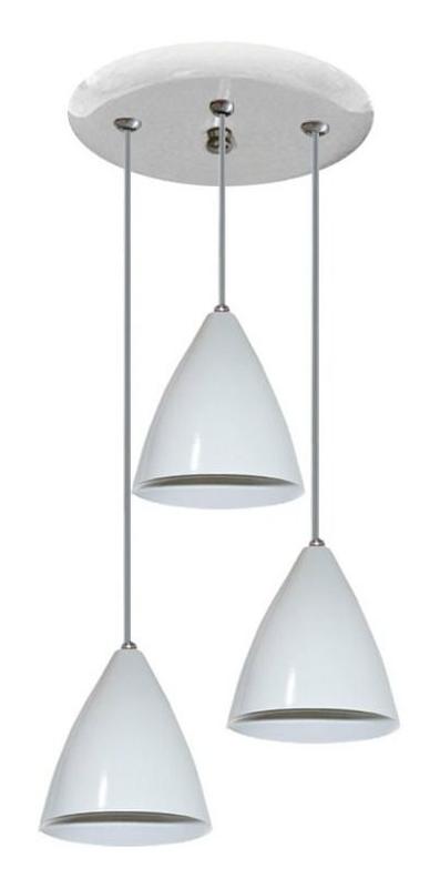 Lustre Pendente Colorido Triplo Junto Na Mesma Canopla - Mesa de jantar ...