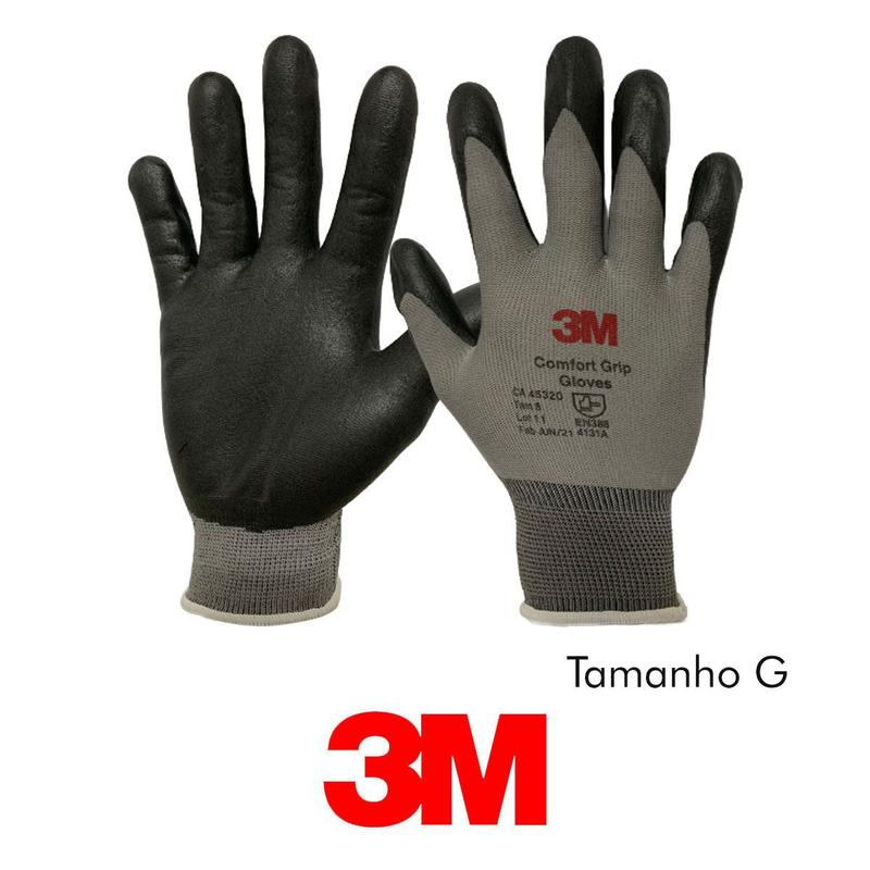 Luva Comfort Grip Gloves 3 M 1 Par Borracha De Nitrilo - 3M - Luva de ...