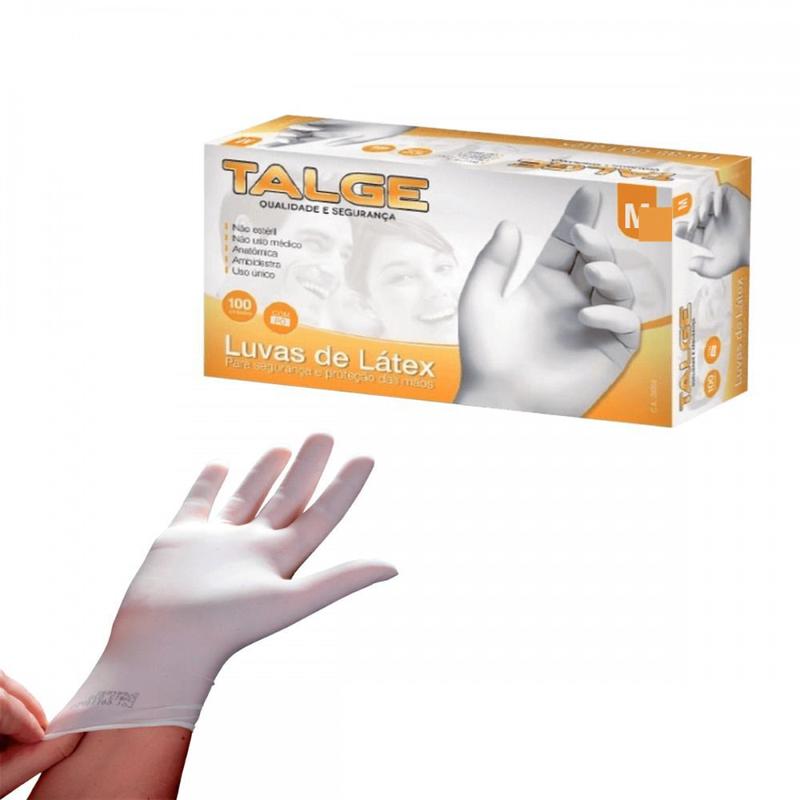 Luva de Látex Com Talco TALGE - Franca Hospitalar - Luva de ...