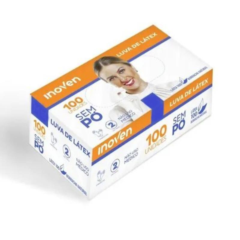 Luva de Látex sem Pó Inoven c/ 100Unds - Luvas Descartáveis - Magazine ...