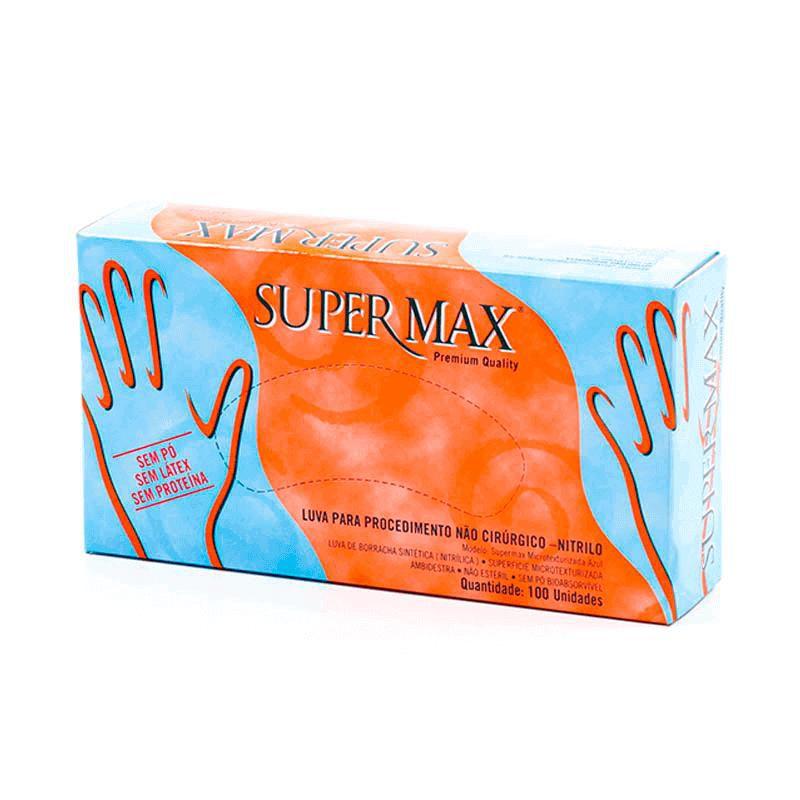 Luva De Procedimento Nitrílica Azul Supermax - P - Assepsia Hospitalar ...