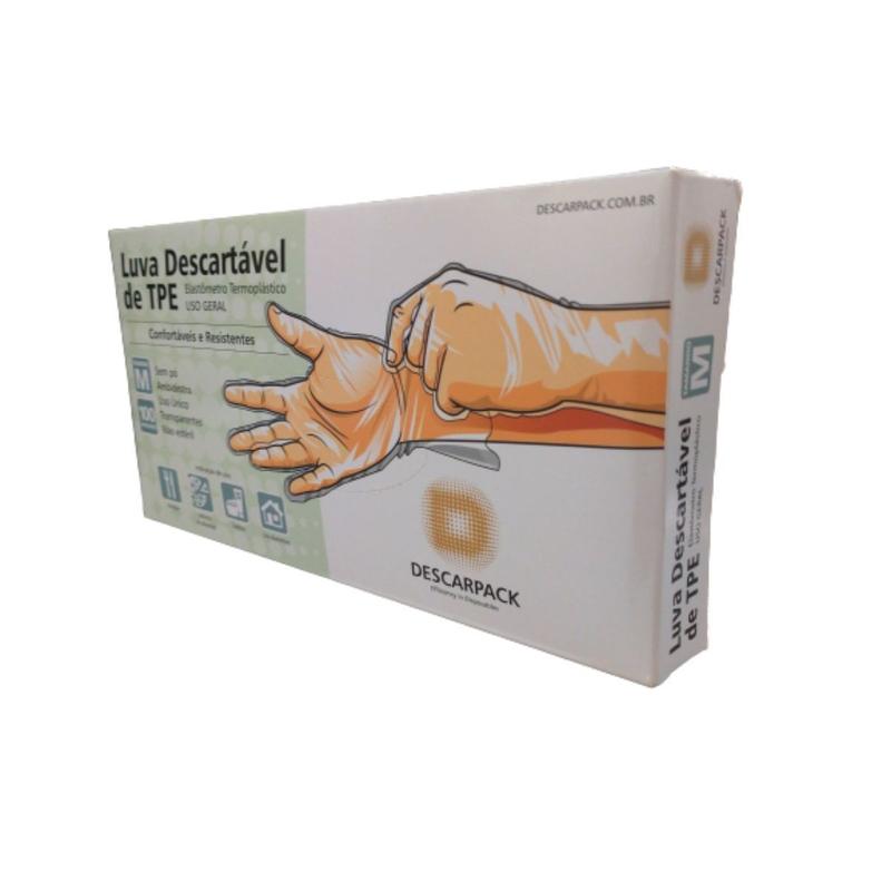 Luva de Procedimento Vinilflex TPE Descarpack c/100 un - Luva de ...