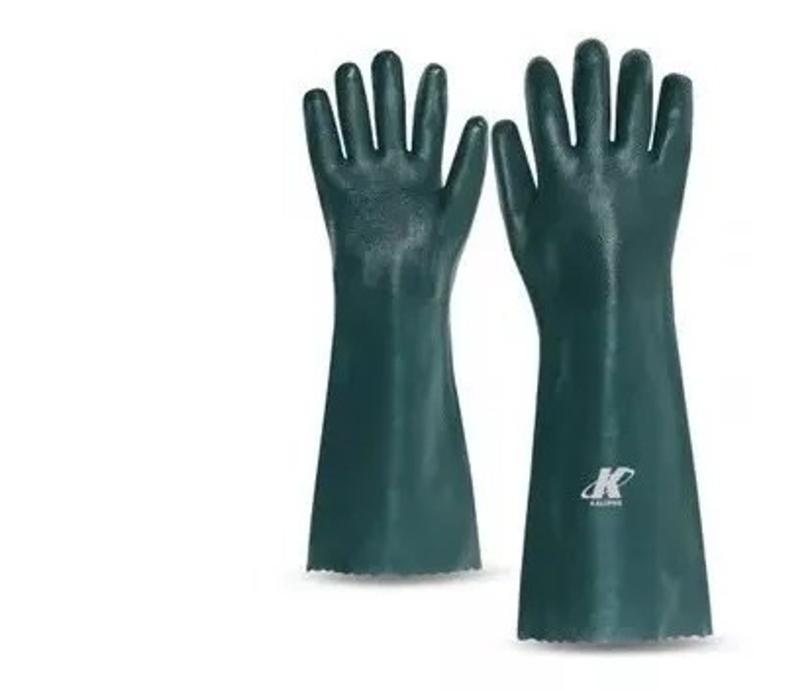 Luva De Pvc 46cm Verde Forrada Kalipso Ca 21420 Par - Luva de Proteção ...