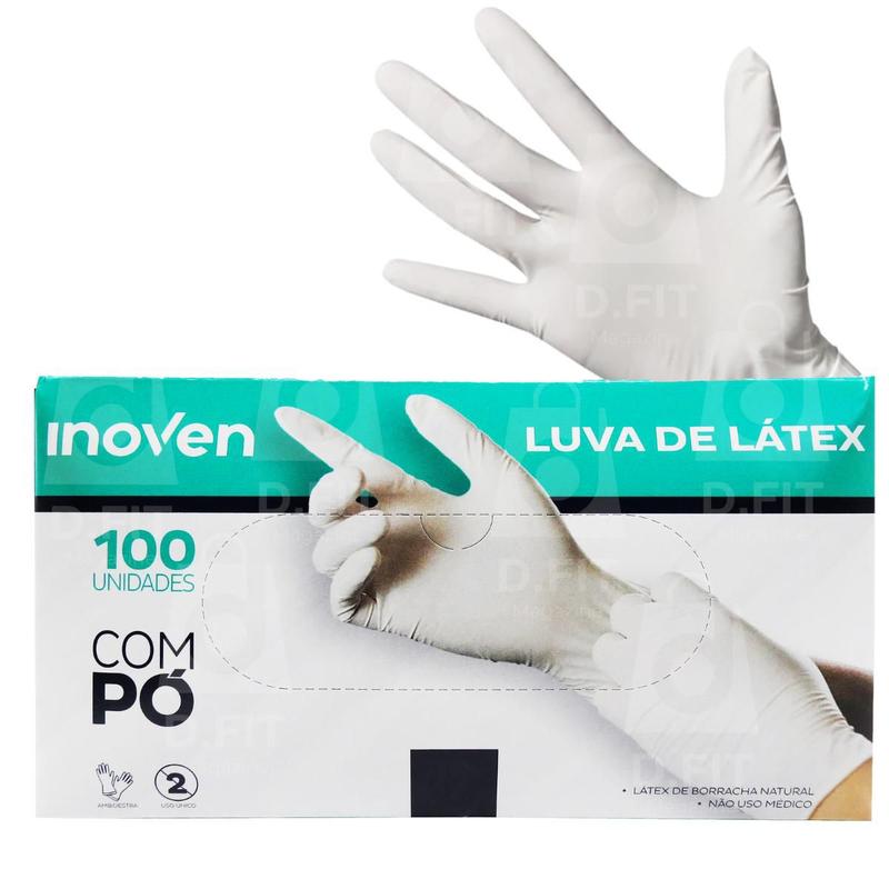 Luva Látex Procedimento Descartável Pmg -caixa C/ 100 C-po - inoven ...