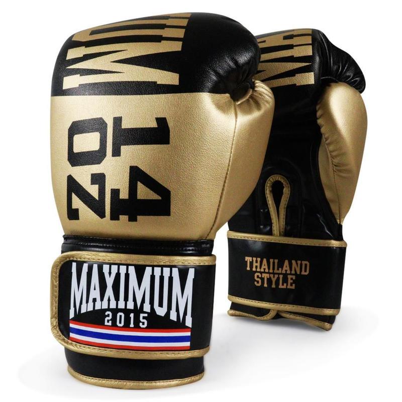 Luva Maximum Oz - Tam 16 Oz - Cor Preto/Dourado - Maximum Boxing - Luva ...