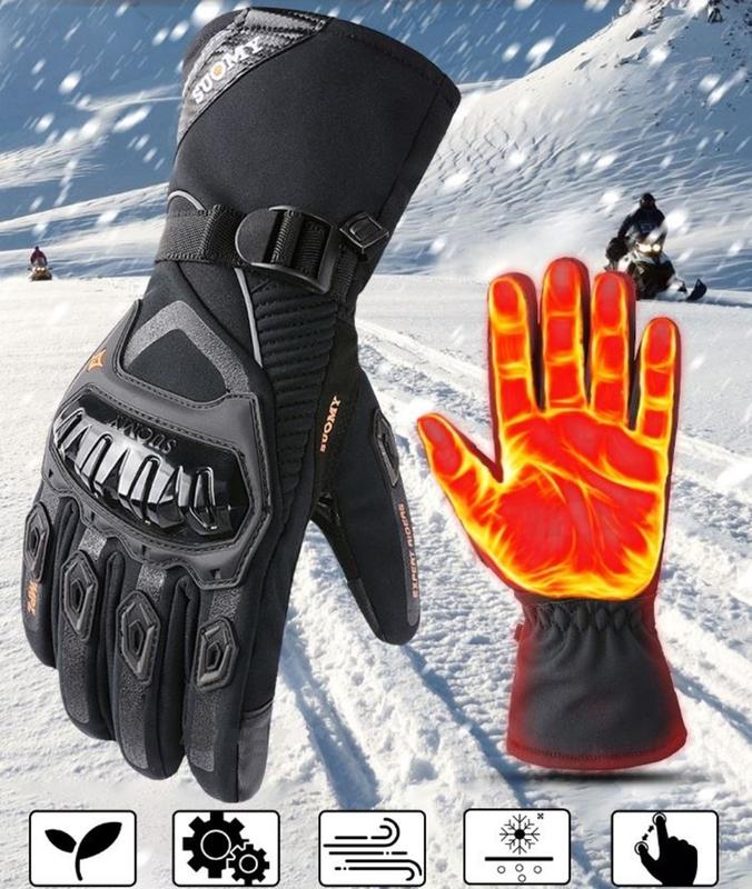 Luva Motociclista Touch screen Frio Original a prova d'água e térmica ...