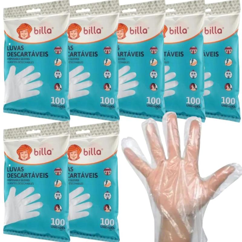 Luva Plástica Descartável 1000 und - Billa - Luvas Descartáveis ...