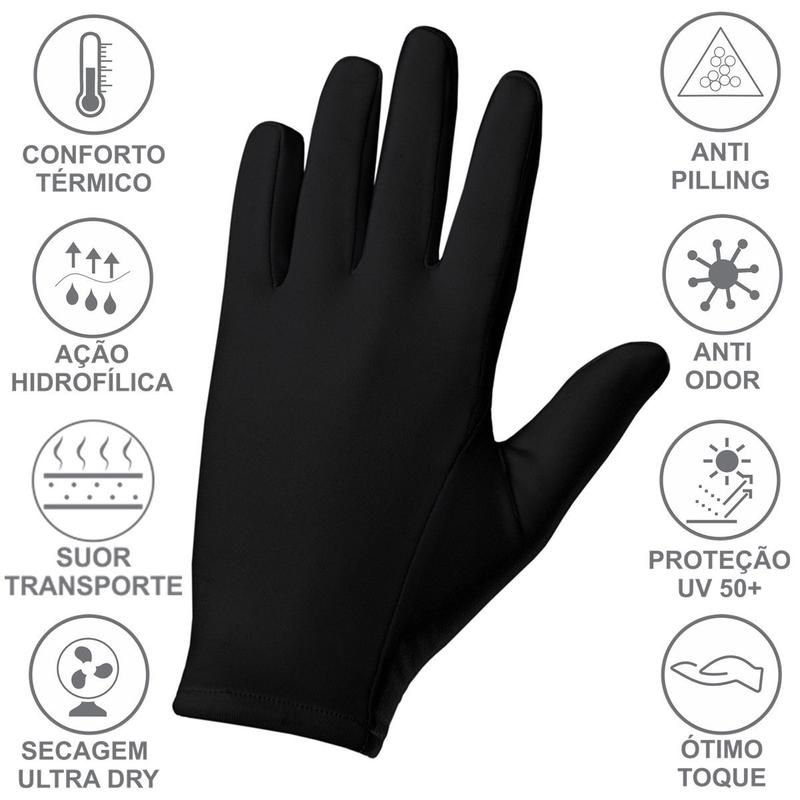 Luva Segunda Pele Térmica Frio Intenso Viagem Neve Moto Esportes Lazer ...