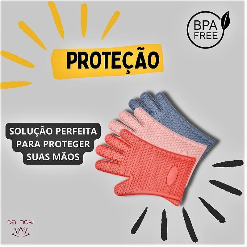 Luva Térmica Para Cozinha Proteção P/ Alta Temperatura 1 Un - UniHome ...
