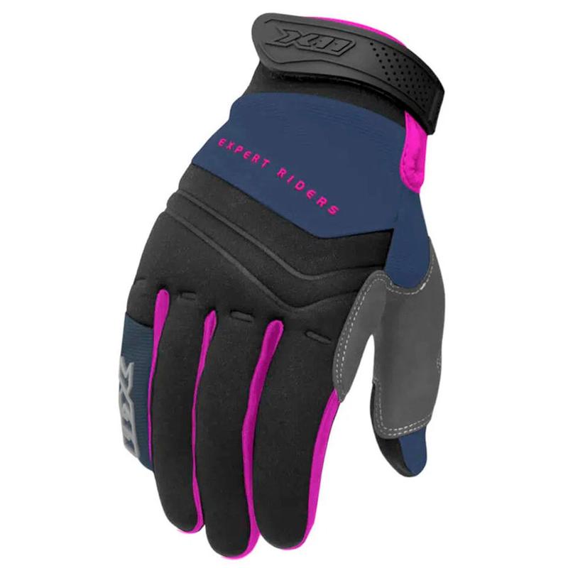 Luva X11 Nitro Win Color Rosa e Azul G - Luva Motociclista - Magazine Luiza