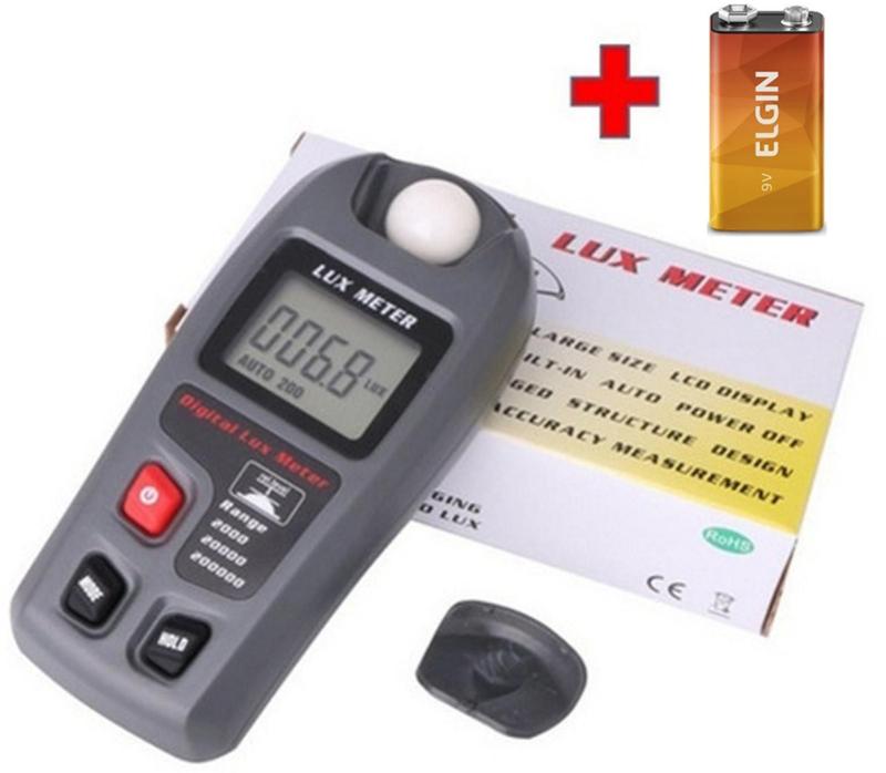 Luxímetro Digital Luminosidade Medidor Fluxo Luminoso Luz - Stender ...