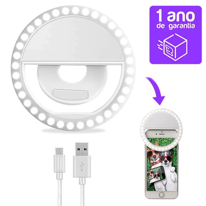 Luz Led Mini Ring Light Flash Para Celular Luz Mini Clipe - Dreamfull ...