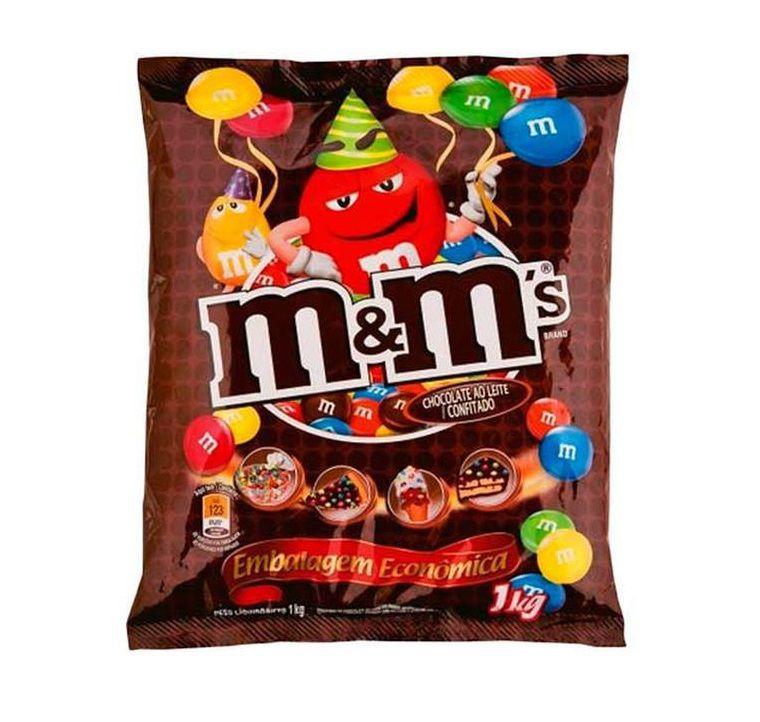 M&M'S Confeito Chocolate Ao Leite 1Kg Mars - MMs - Magazine Luiza