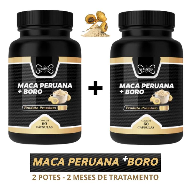 Maca + Boro 2 potes Natural Original - Maca Premium - Multivitamínico ...
