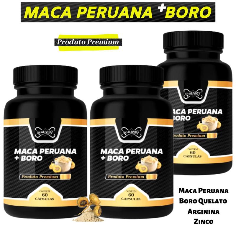 Maca Premium 120 Cápsulas 3 Potes 90dias - Fitoterápicos e Vitaminas ...