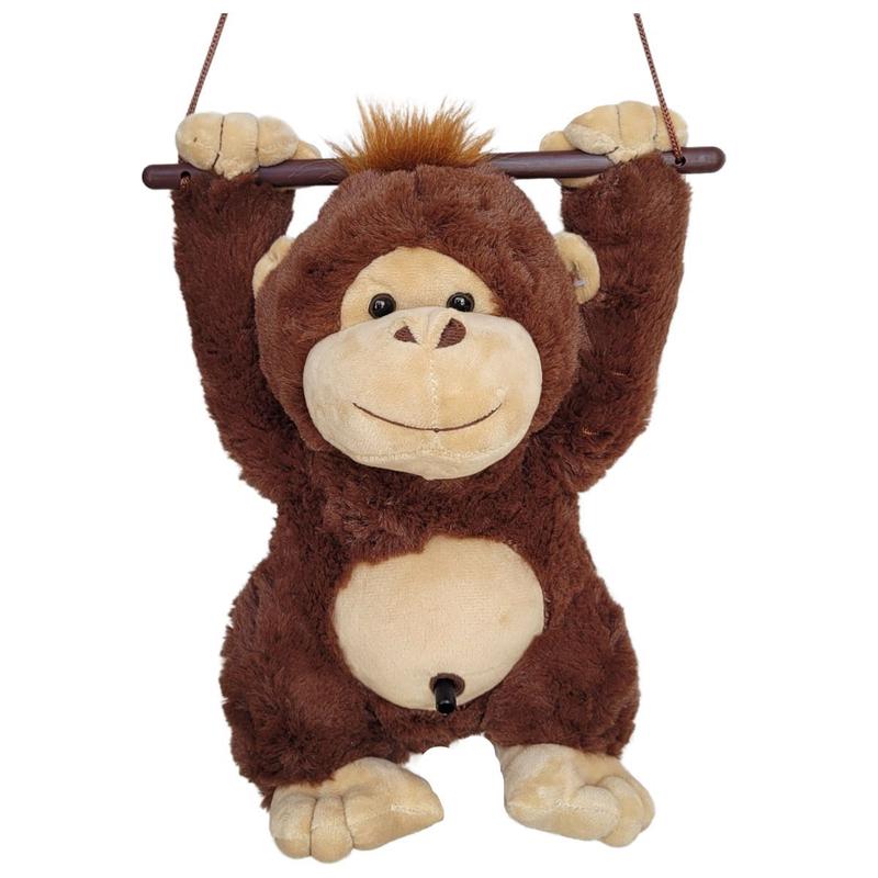 Macaco De Pelúcia Que Assobia Assovia Interativo Marrom - Fizzy ...