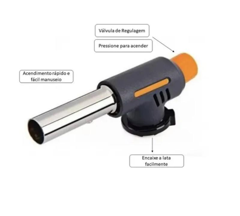Maçarico Culinario Gás Butano C/ Ajuste E Acendimento Automático Koufa ...