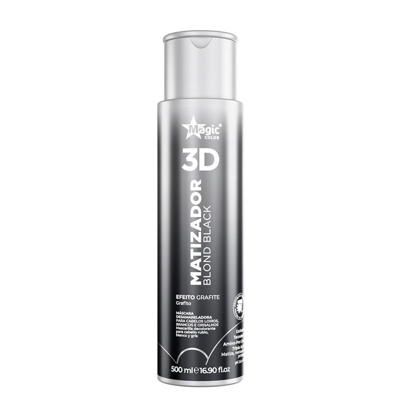 Magic Color 3D Gloss Matizador Platinum Branco 500ml Efeito Platinado ...