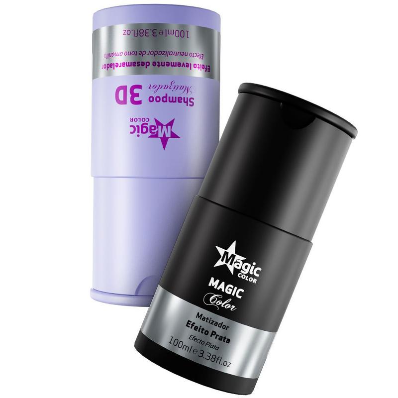 Magic Color - Shampoo 100ml + Matizador Efeito Prata 100ml - Matizador ...