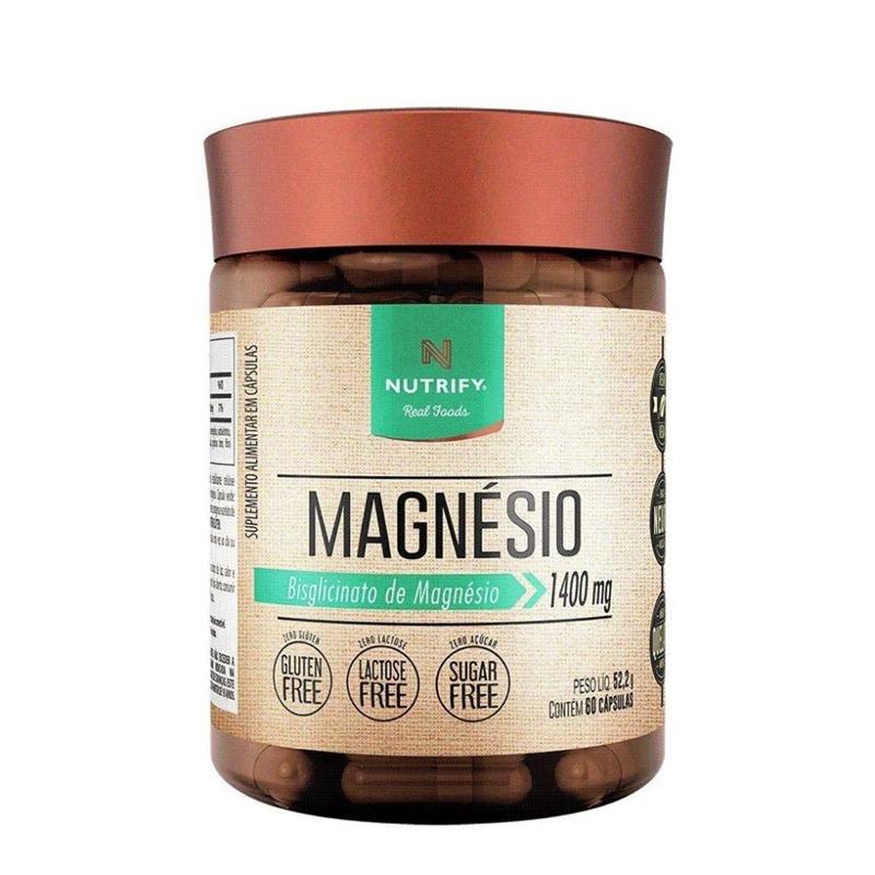 Magnésio 1400mg (60 caps) - Padrão: Único - Nutrify - Cloreto de ...