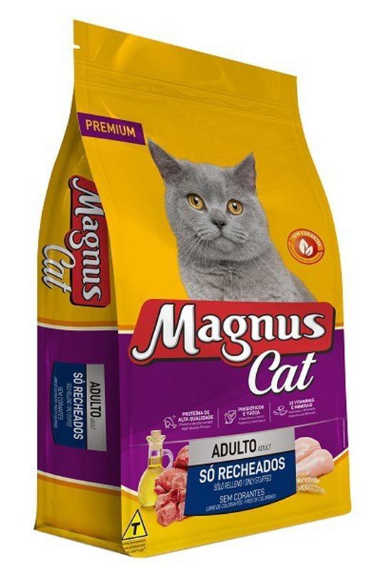 Magnus Cat Adulto Só Recheados Sem Corante Artificiais 15kg - Adimax ...