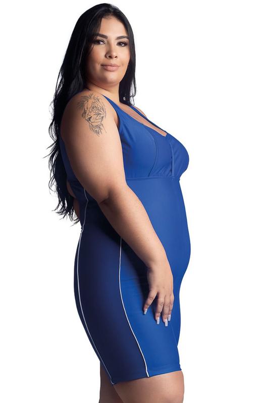 Maiô Macaquinho Plus Size Hidroginástica/ Natação - Kosh - Maiô Plus ...