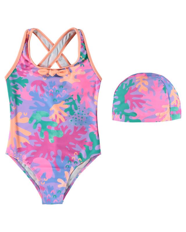 Maiô + touca natação - Malwee Kids 95623 - Maiô Infantil - Magazine Luiza