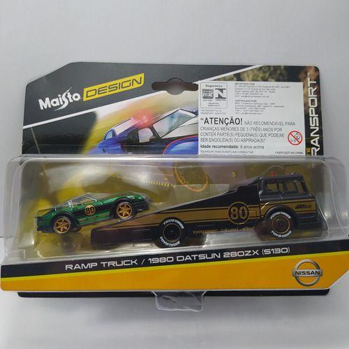 Maisto Design Elite Transport 1:64 Ramptruck & Datsun 280zx ...