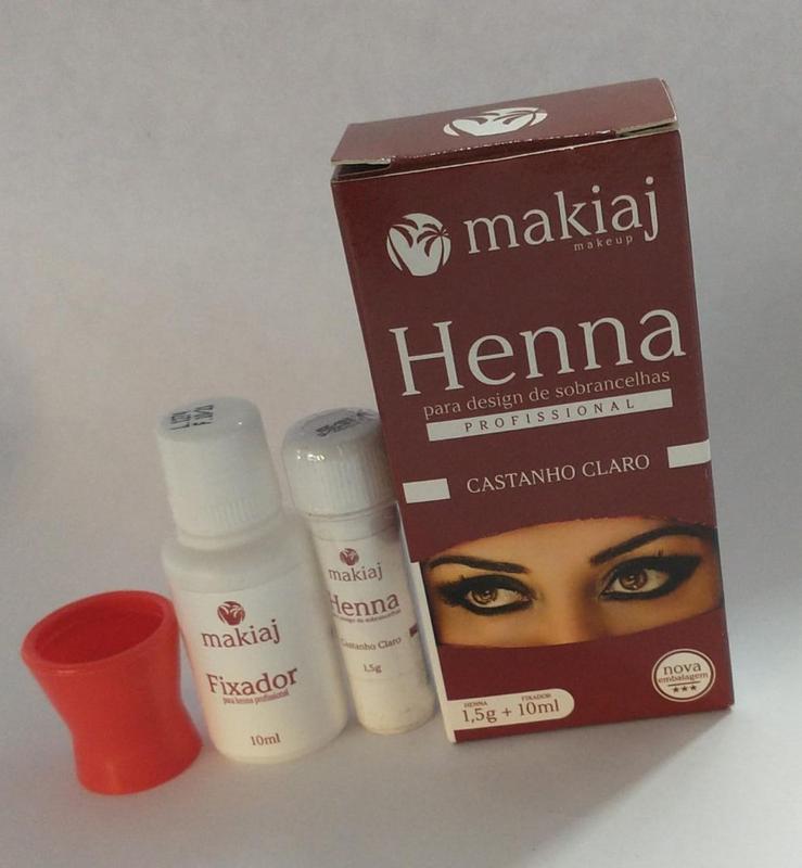 Makiaj Henna profissional castanho claro - Makiaj profissional - Tinta ...
