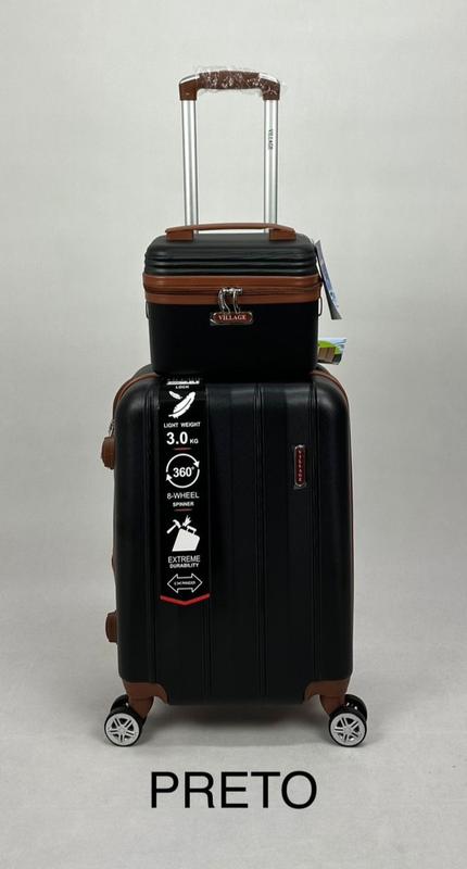Mala de Bordo 10kg Village com Frasqueira e Expansível Luxo - Mala de ...