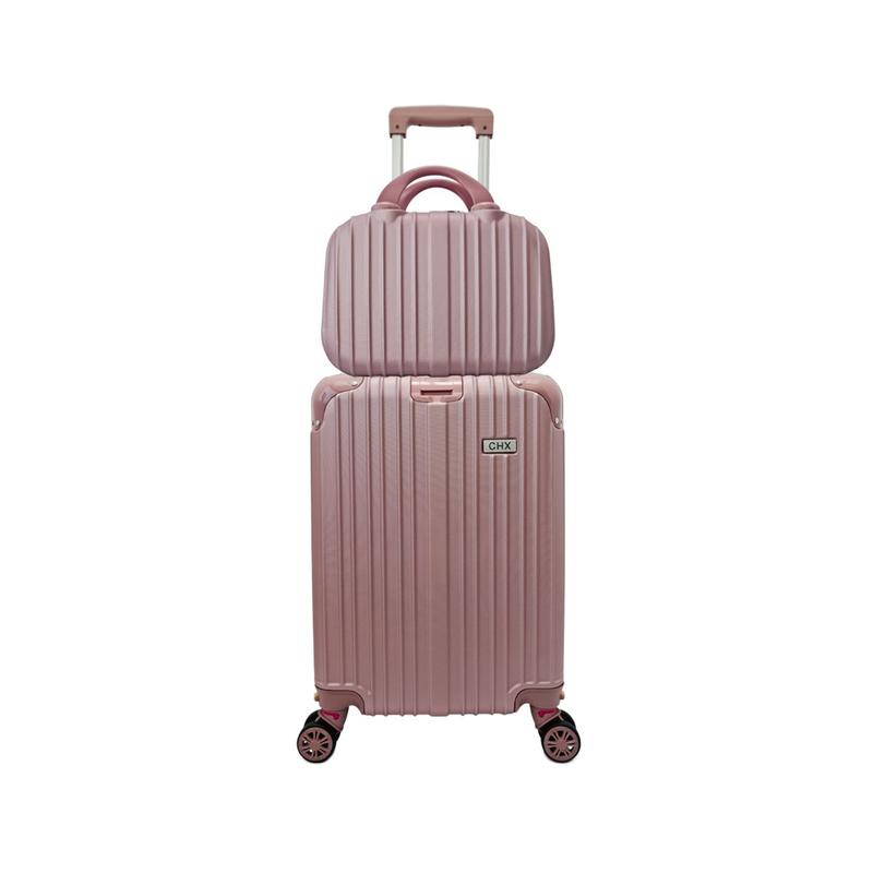 Mala de bordo com frasqueira viagem rodinhas 360 abs tam. p - CHX ...