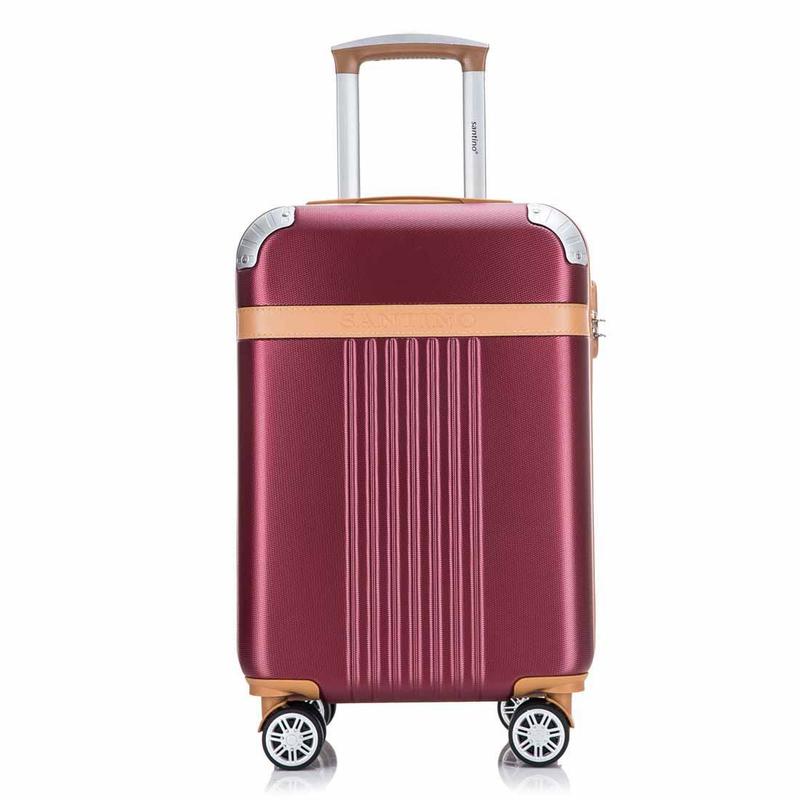 Mala de Bordo Santino ABS 4 Rodas 360 Graus Athena Bordô - Mala de ...