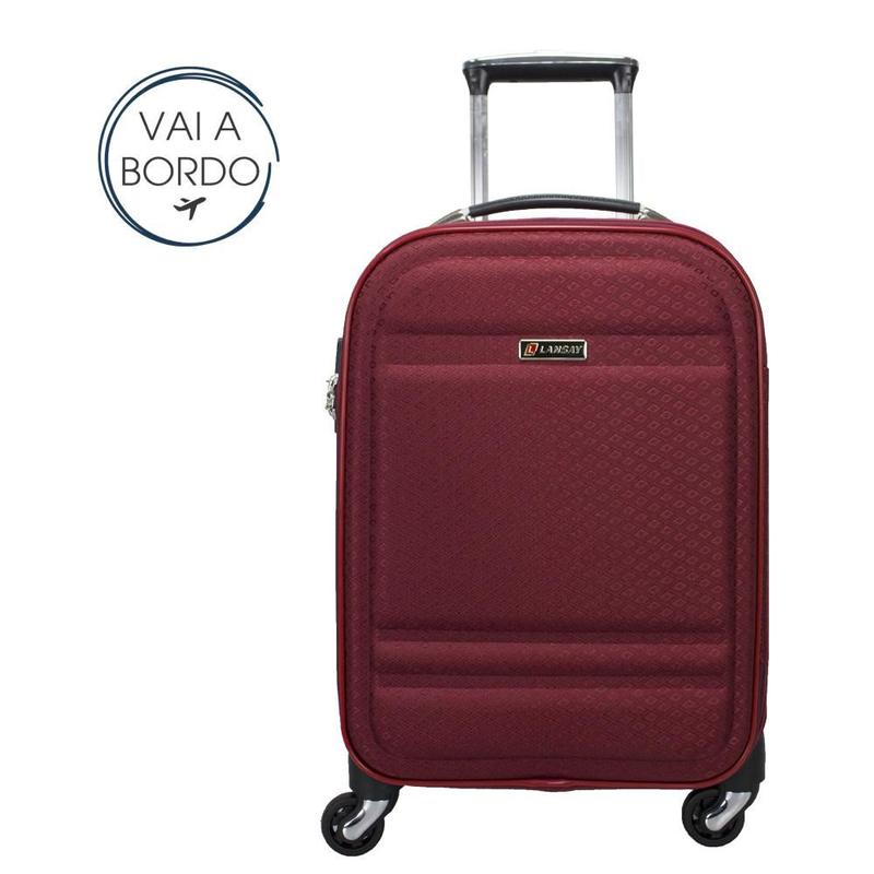 Mala de Viagem Bordo LANSAY Denver Vinho TSA e Rodas 360º - Mala de ...