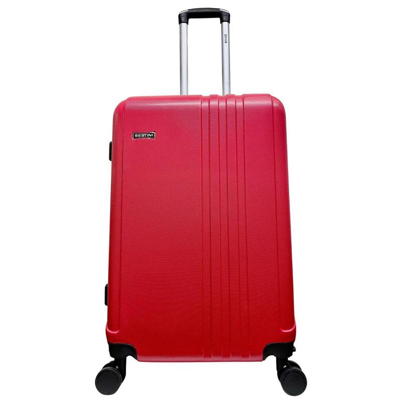 Mala de Viagem Média 23KG ABS com Rodas 360 e Cadeado Fixo TSA CAPRI 2 ...