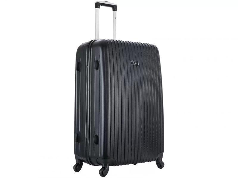 Mala de Viagem Preta Tamanho M 24" com Rodas Giro 360 - Fox Travel ...