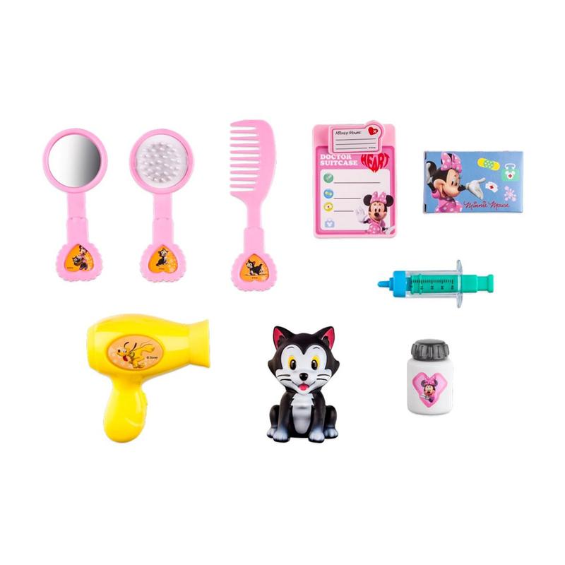 Maleta Infantil De Luxo Minnie Pet Shop Multikids Com Acessórios ...