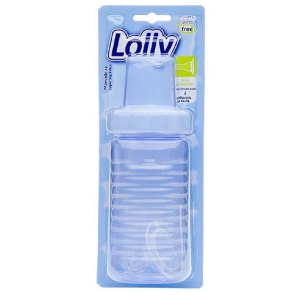 Mamadeira Lolly Big Clean 340ml Azul - LOLLY BABY - Mamadeira - Magazine Luiza