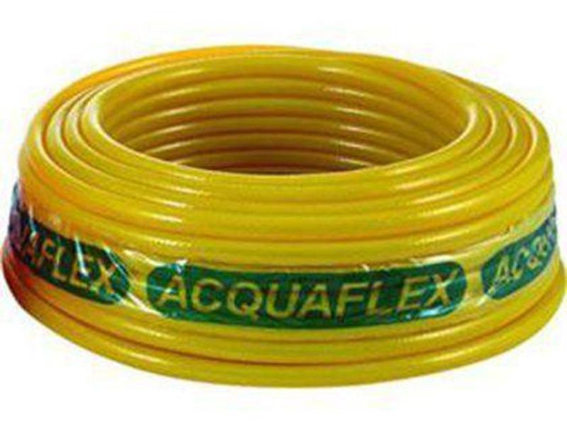 Mangueira Acquaflex Flexplus Siliconada Amarela 1/2" x 2,0mm com 50 ...