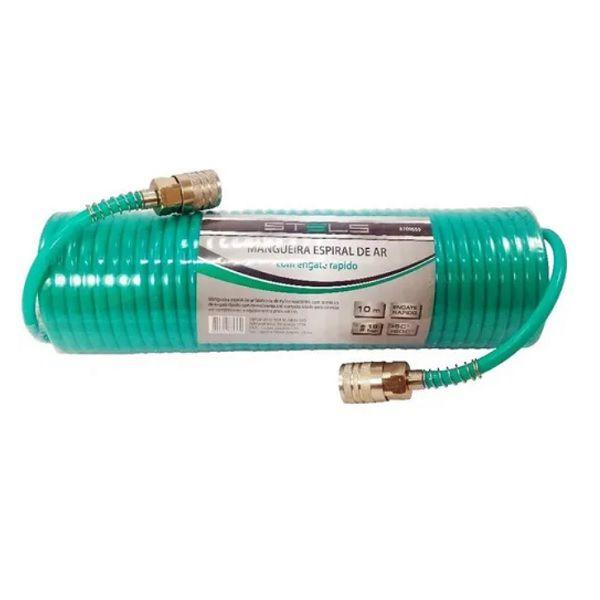 Mangueira Ar Compressor 10 Metros Engate Rápido NPT Stels - União para ...